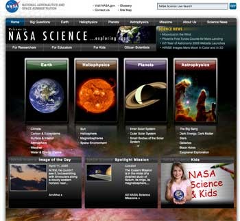 New NASA Science Mission Directorate website powered by Plone
