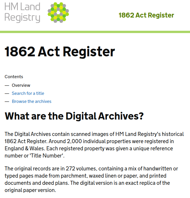 Modernising the UK Land Registry's 1862 Register with Plone